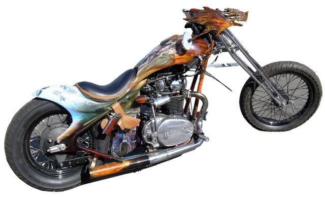 “Sucker Punch” IMAX Promotion Custom 1968 Yamaha 650 Bobber Motorcycle