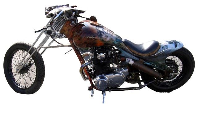 “Sucker Punch” IMAX Promotion Custom 1968 Yamaha 650 Bobber Motorcycle