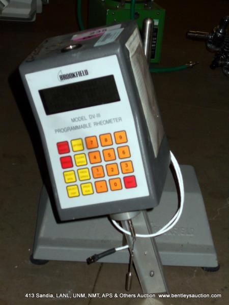 BROOKFIELD DV-III PROGRAMMABLE RHEOMETER (print sequence:) 62548