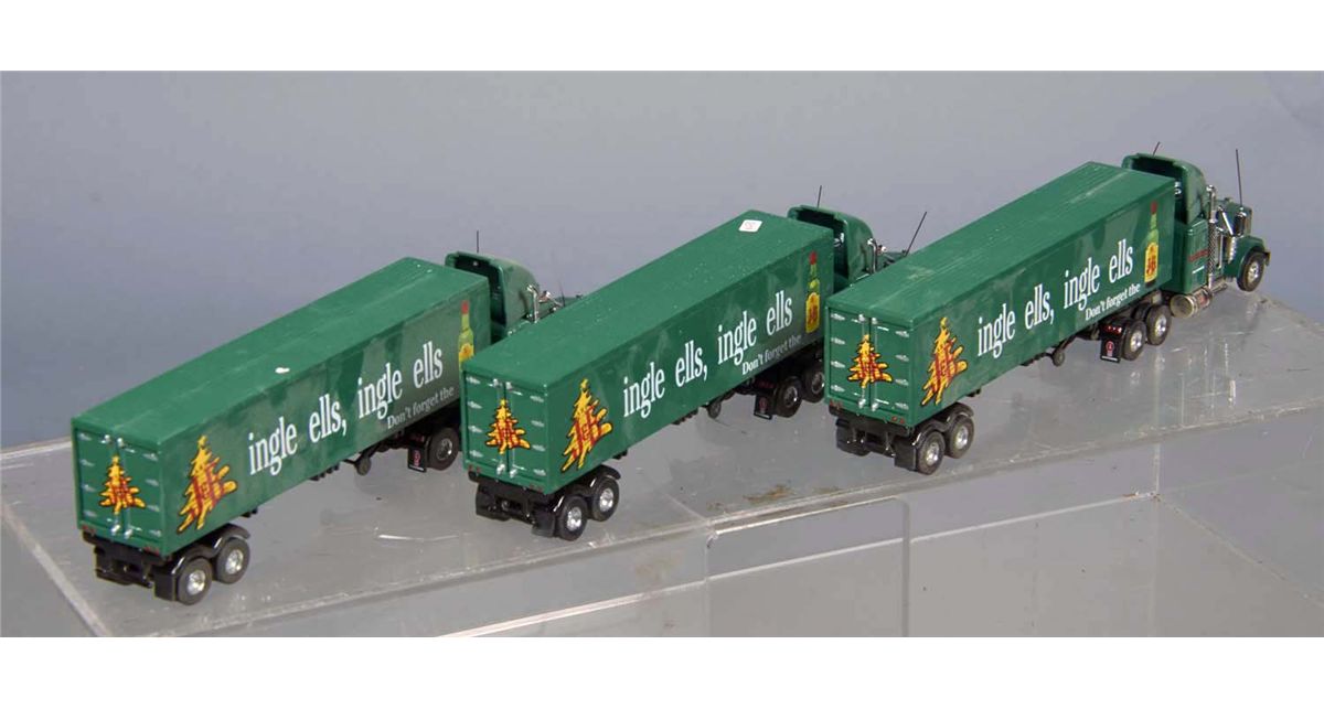Lot Of 3 Matchbox Ultra J&B Kenworth W900 Trucks