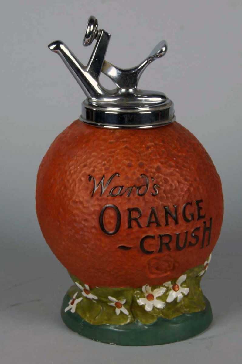 Ward's Orange Crush Ceramic Syrup Dispenser