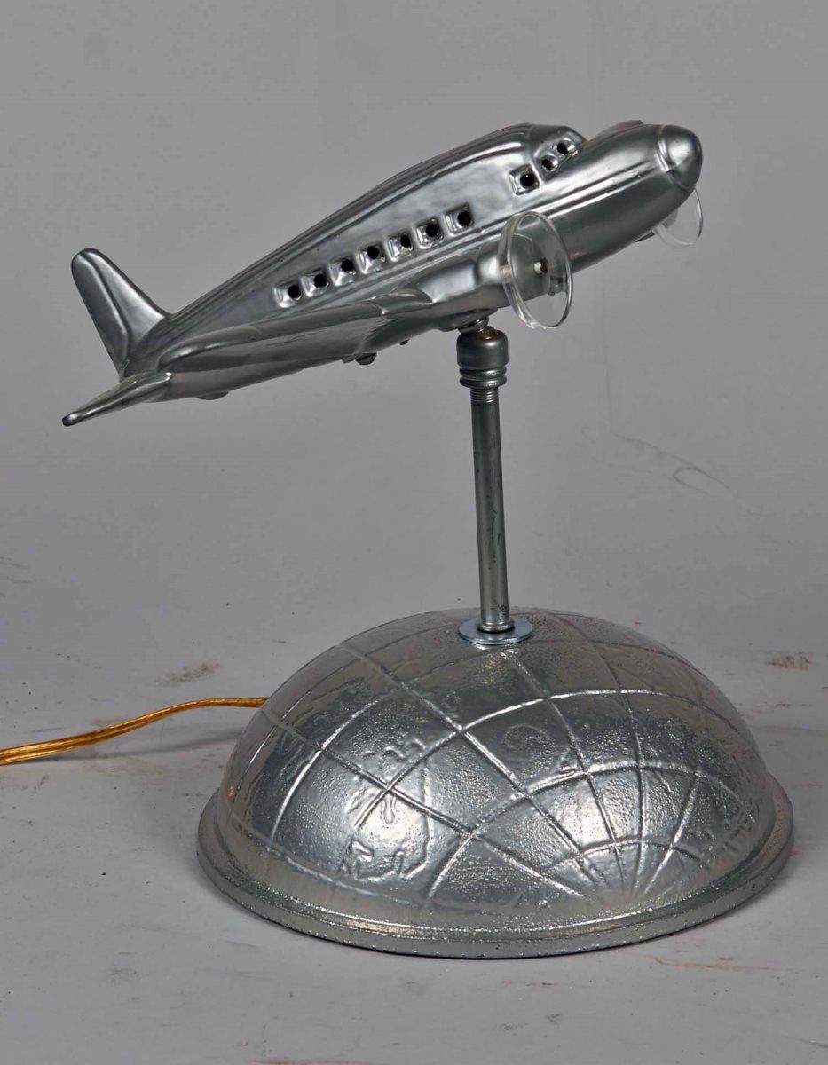 Sarsaparilla Deco Designs Airplane Electric Lamp
