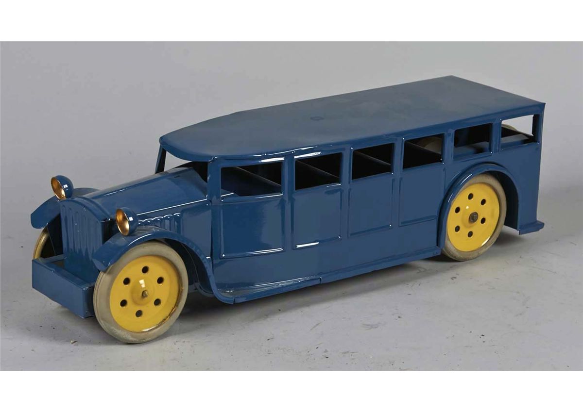 Pressed Steel Schieble Toy And Novelty Co. Bus