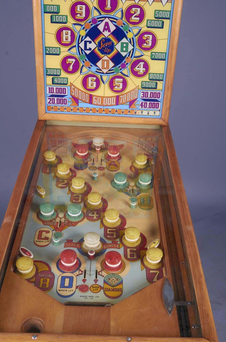 Coin-Op Genco Mfg. Seven-Up Pinball Machine