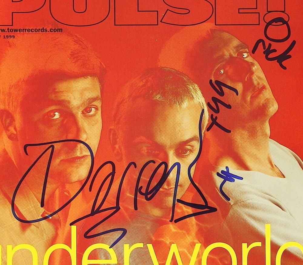 "Underworld" Signed Pulse Magazine with Darren Emerson, Karl Hyde ...
