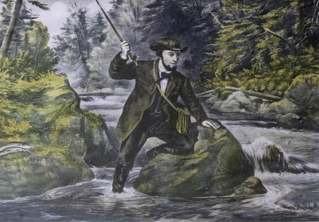 Antique Fly Fishing & Gun Cabinet This is a hand c