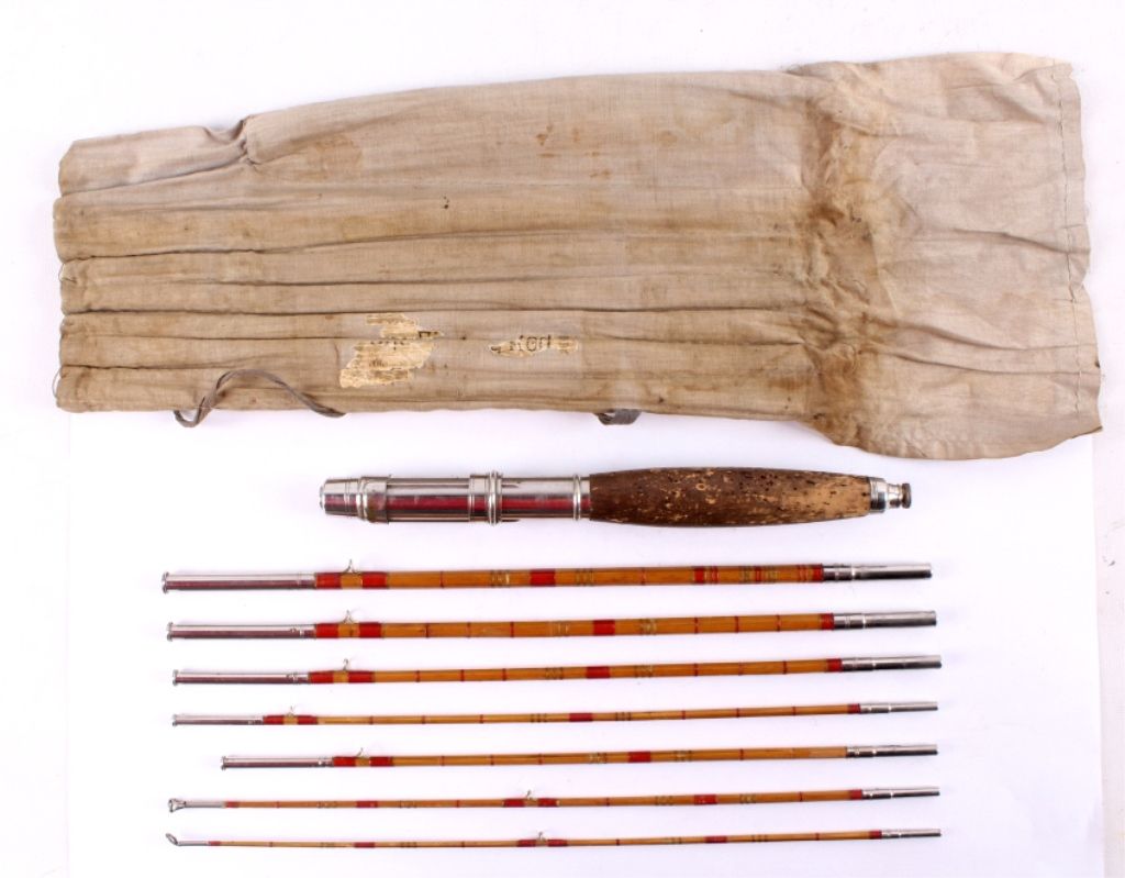 Antique 6'6" Bamboo Fly Rod 8 Piece This is a rare