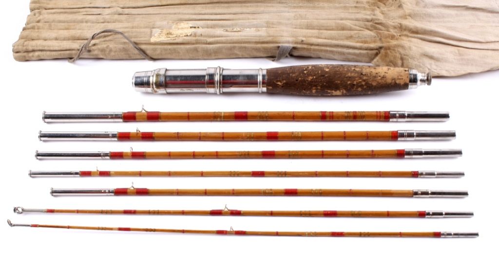 Antique 6'6" Bamboo Fly Rod 8 Piece This is a rare
