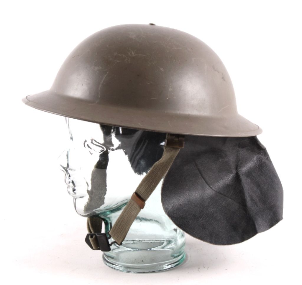 WWI USMC M1917 Helmet with Leather Neck Liner This