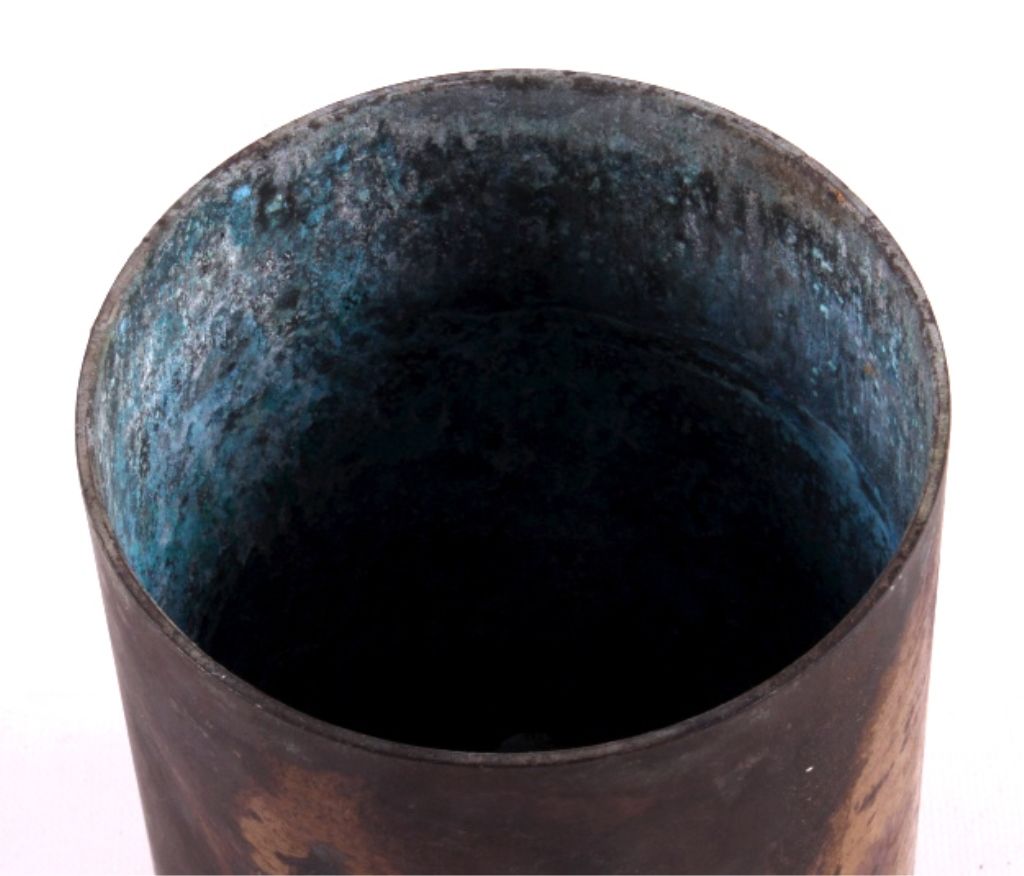 WWII 90mm Brass Shell Casing This is a WWII 90mm b