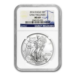 2014 Silver American Eagle MS-69 NGC Early Releases