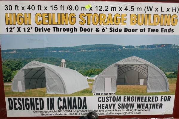 NEW 30 X 40 X 15 HIGH CEILING STORAGE BUILDING new-30-x-40-x-15-high-ceiling-storage-building