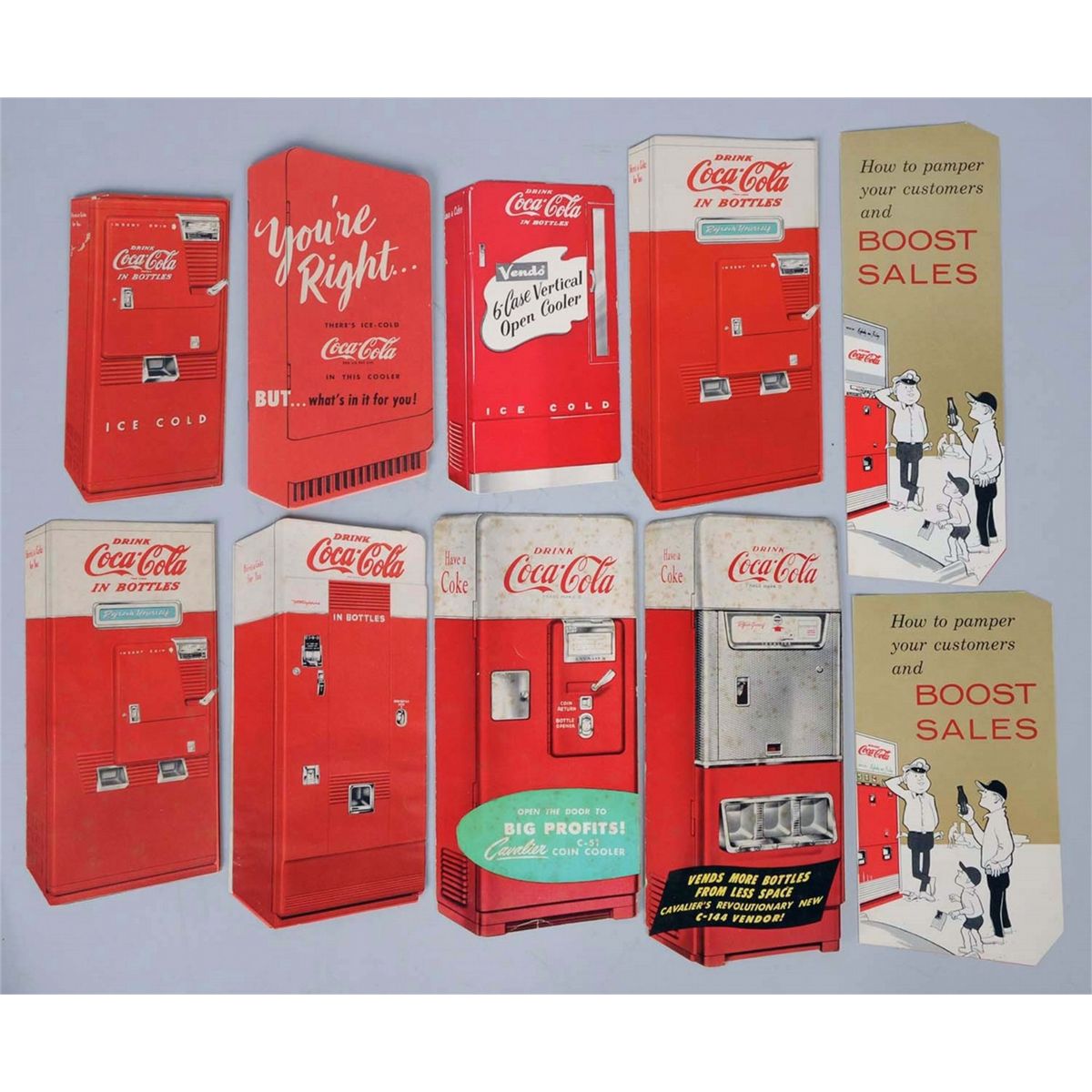 Lot of Paper Coke Cooler Booklets.