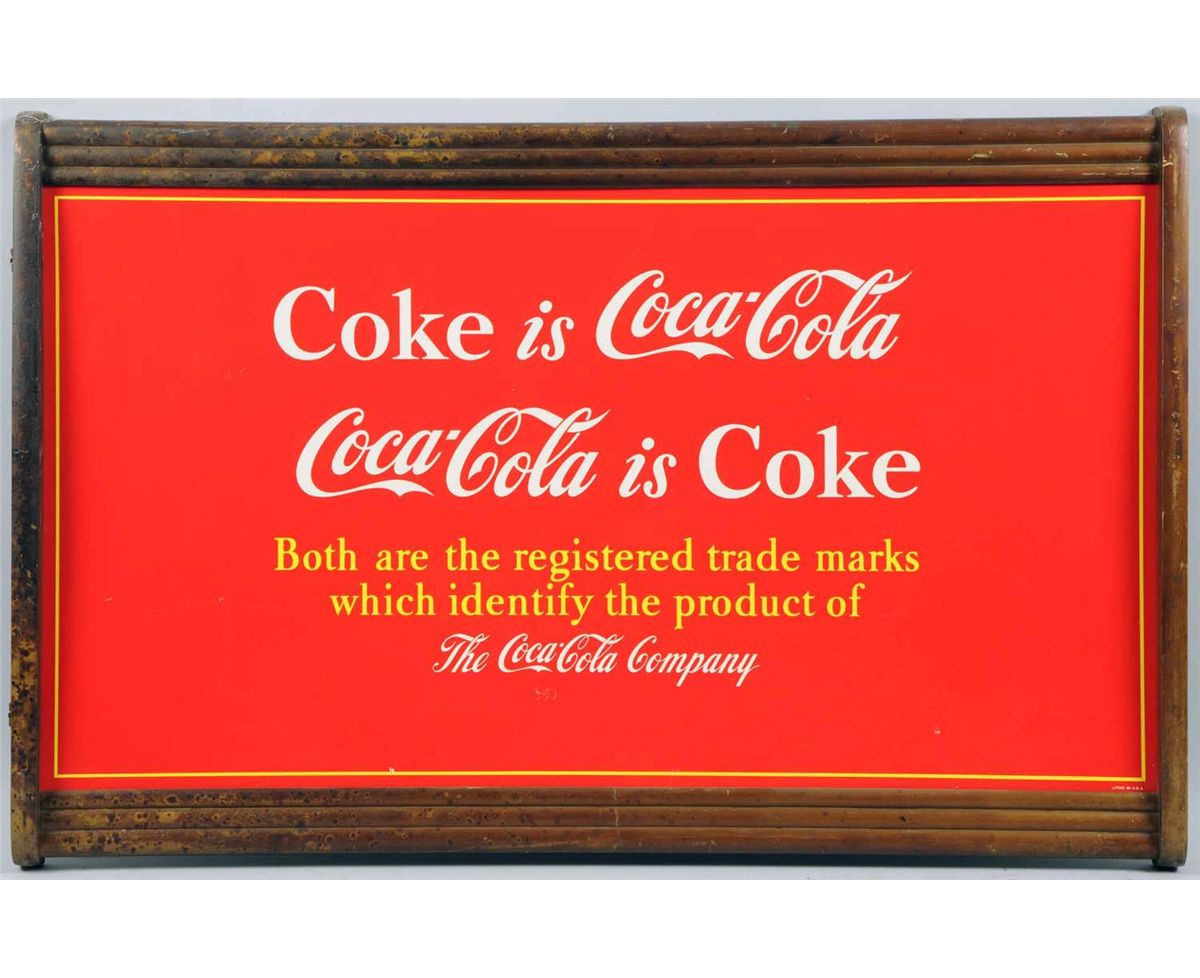 1940s-1950s Coca-Cola Poster & Kay Frame.