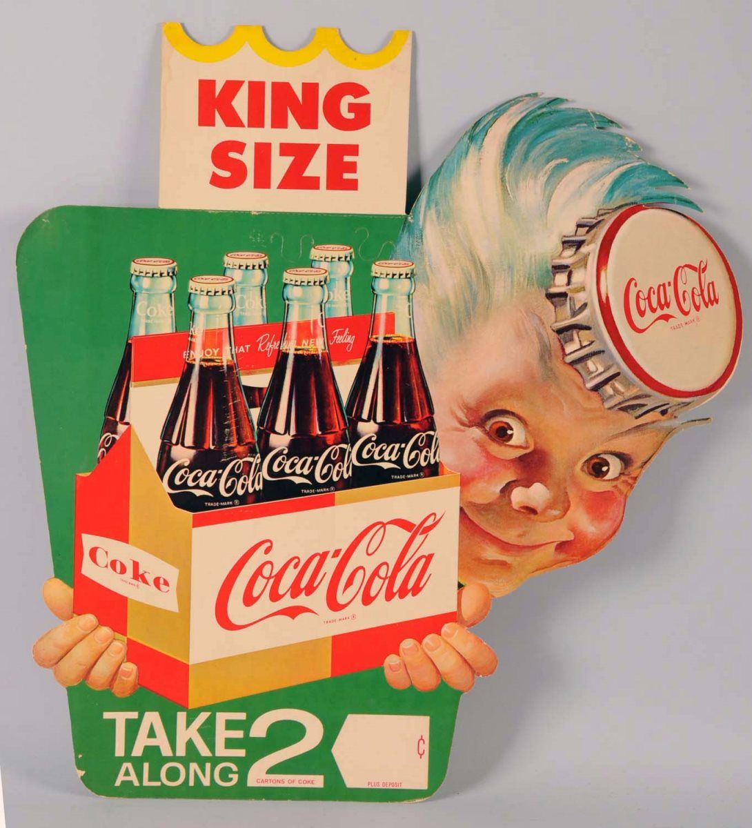 Unusual Coca-Cola Sprite Boy Cardboard Cutout.