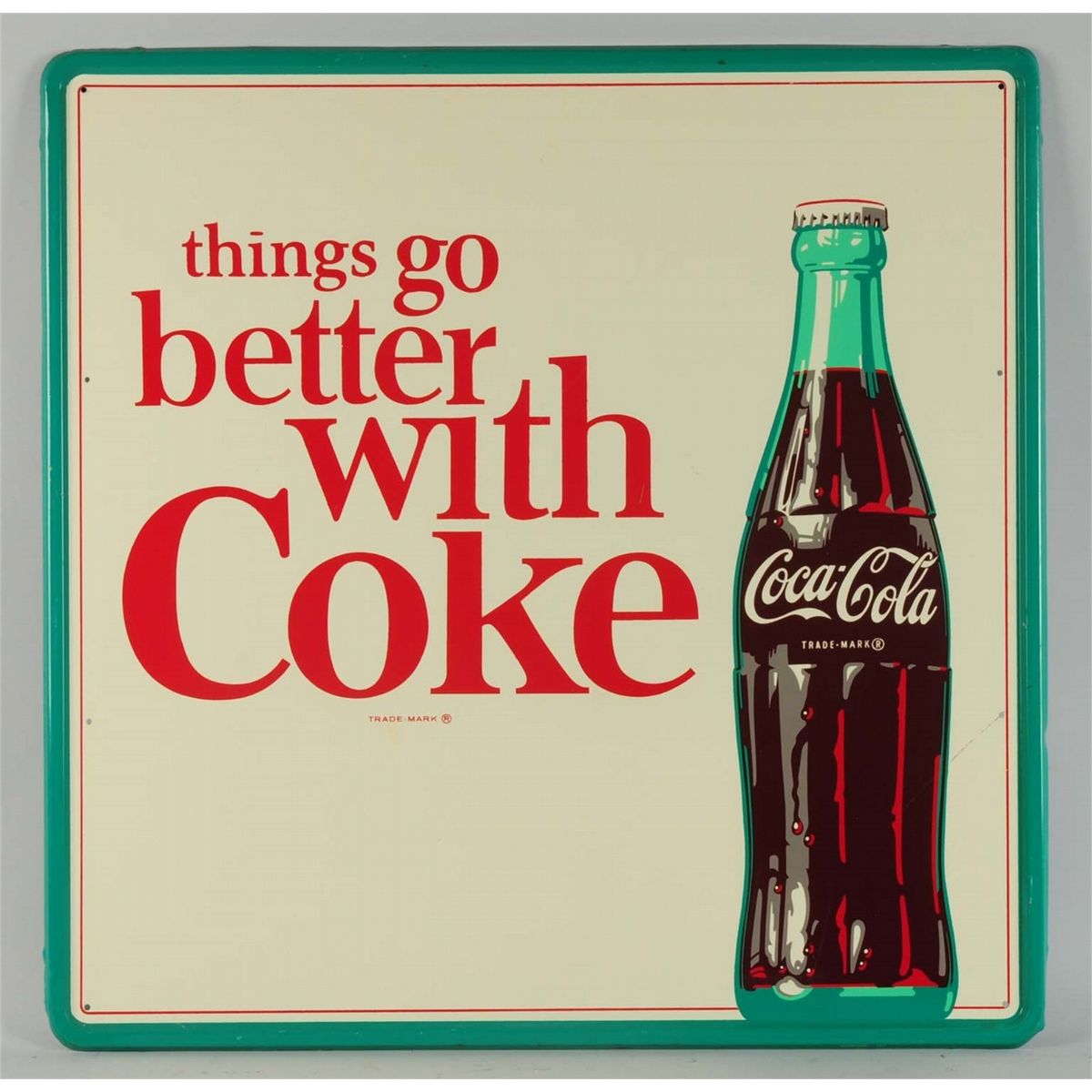 1960s Coca-Cola Tin Sign.