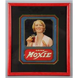 1930s Moxie Cardboard Sign.