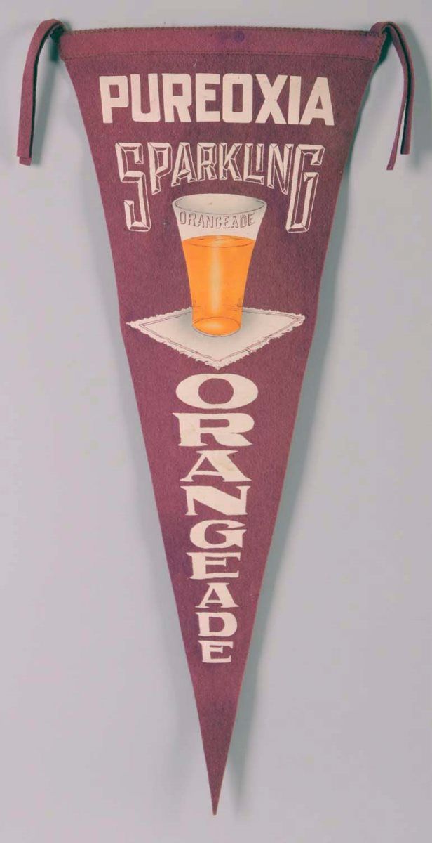 1915 Pureoxia Felt Banner.