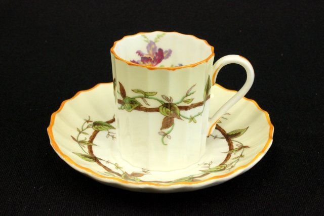 Reproduction of early Royal Worcester Florence ca. 1768. Plate approx ...