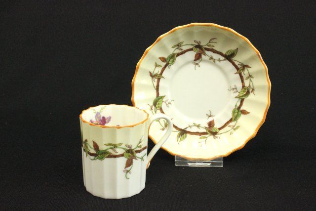 Reproduction of early Royal Worcester Florence ca. 1768. Plate approx ...