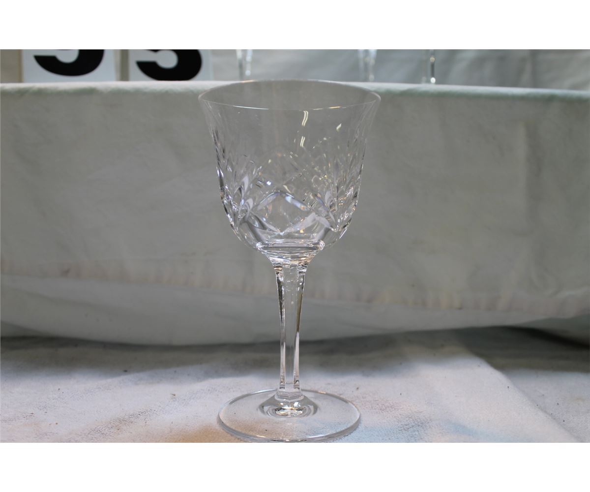 Nachtmann Bleikristall Nierstein Pattern Crystal Red Wine Glasses - Lot ...