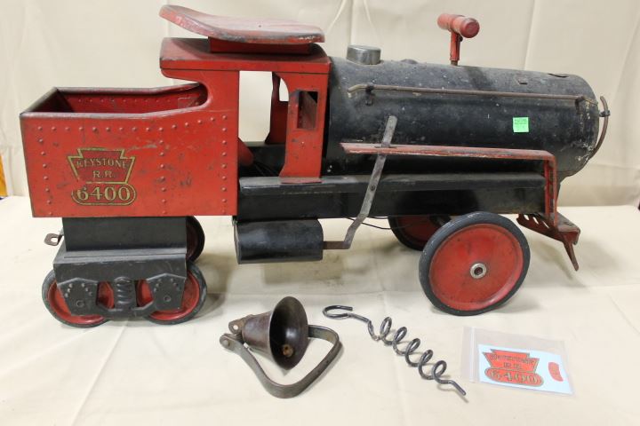 Keystone Ride On Locomotive Train Car - Keystone R.R. 6400 - Steel Toy