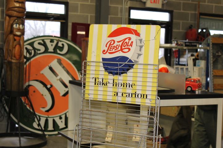 Vintage Pepsi-Cola Soda Pop Retail Rack for Cartons of Pepsi - "Take ...