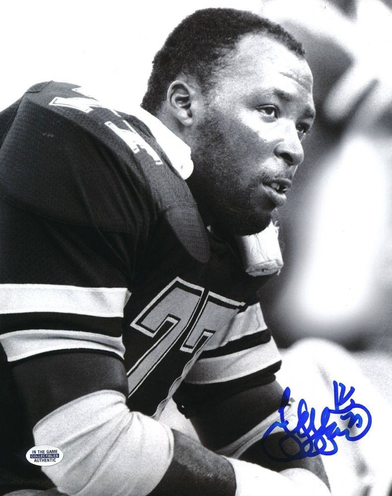Jim Jeffcoat Signed Cowboys 8x10 Photo (In The Game COA)