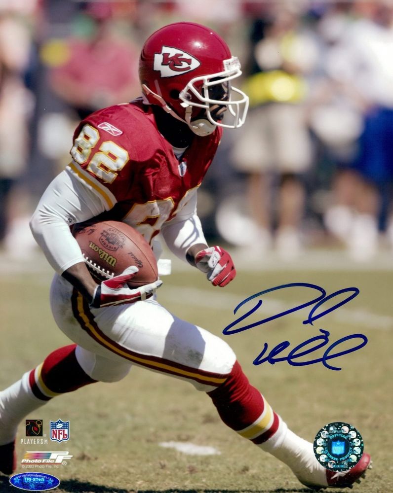 Dante Hall Signed Chiefs 8x10 Photo (TriStar)