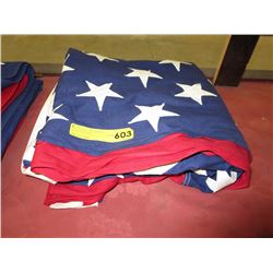 American flag, used