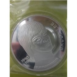 1973 Commemorative silver finish Bruce Lee coin