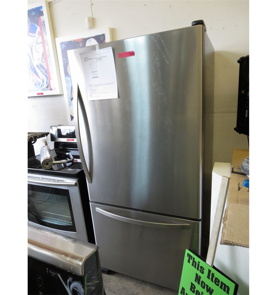 Kenmore 22 Cubic Foot Stainless Steel Refrigerator kenmore-22-cubic-foot-stainless-steel-refrigerator