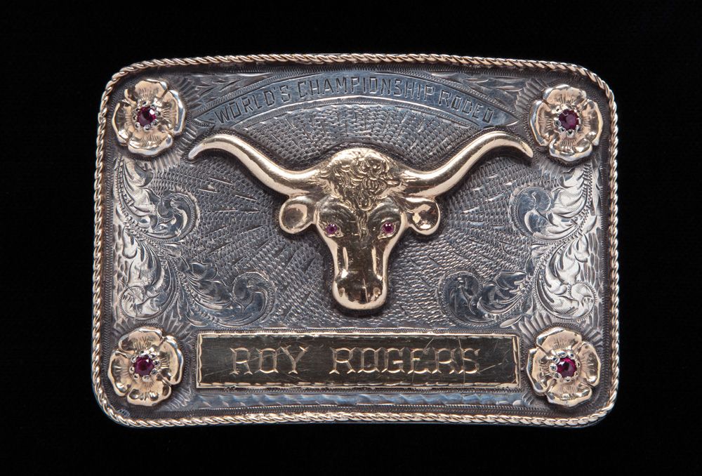 Roy Rogers' Personal Rodeo Trophy Buckle