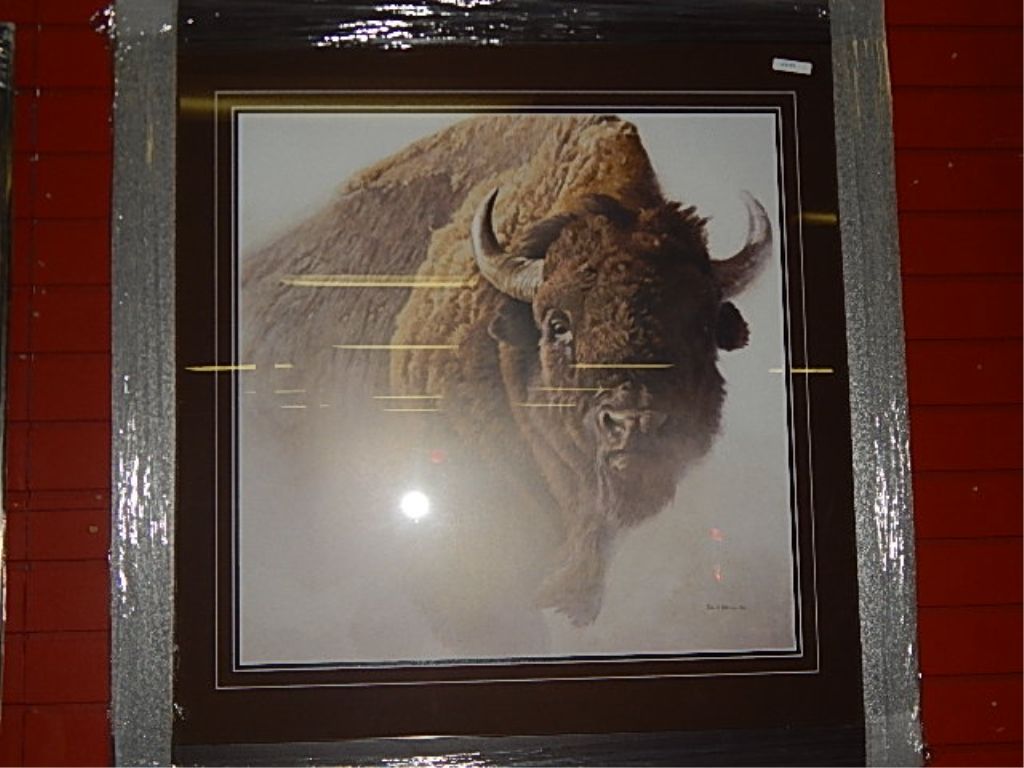 FRAMED PRINT - CHIEF BISON - ROBERT BATEMAN - GALLERY ESTIMATE $600