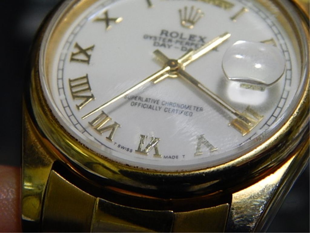 WATCH - "ROLEX?" - 18K STAMPED ON WATCH BACK AND BAND - OYSTER ...