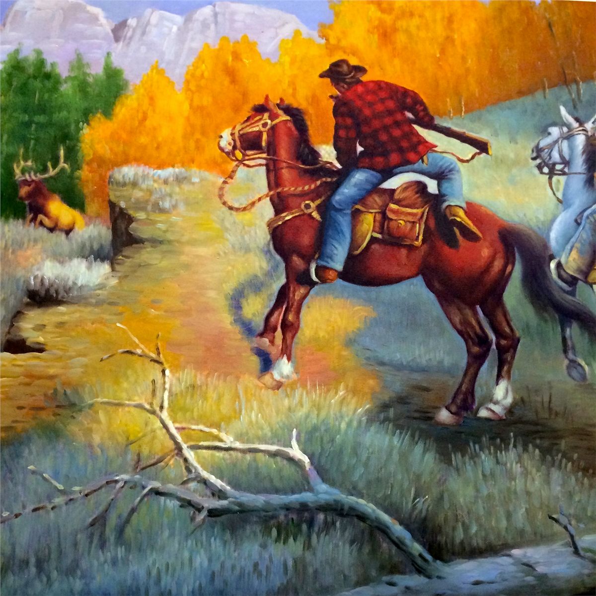 Original Cowboy Hunting Artwork