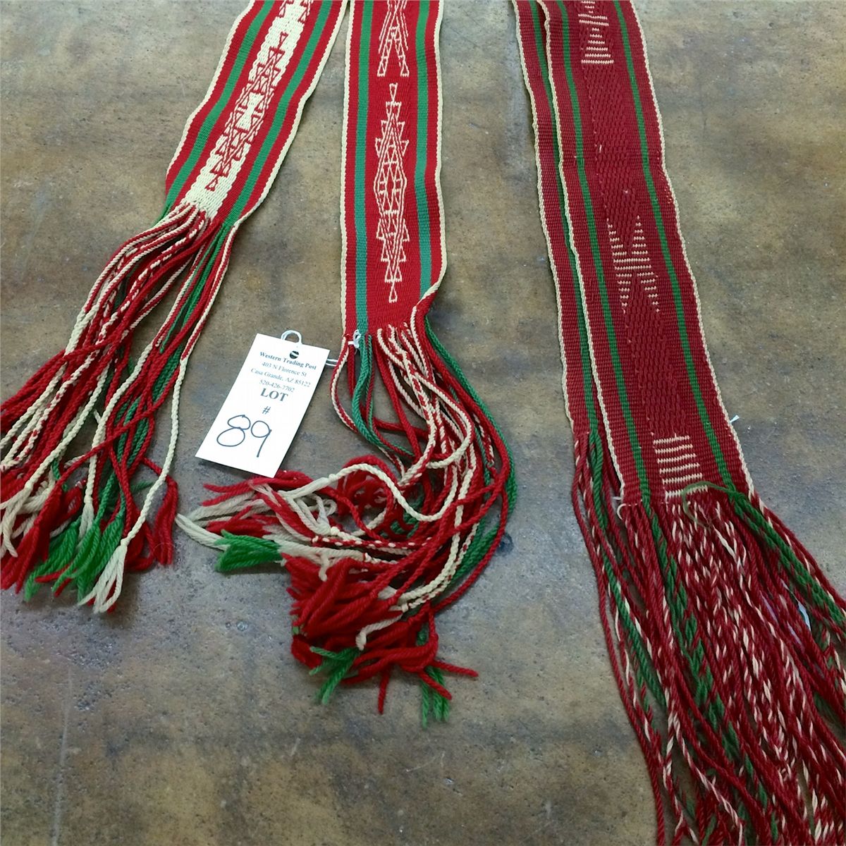 Vintage Native American Dance Sash Lot