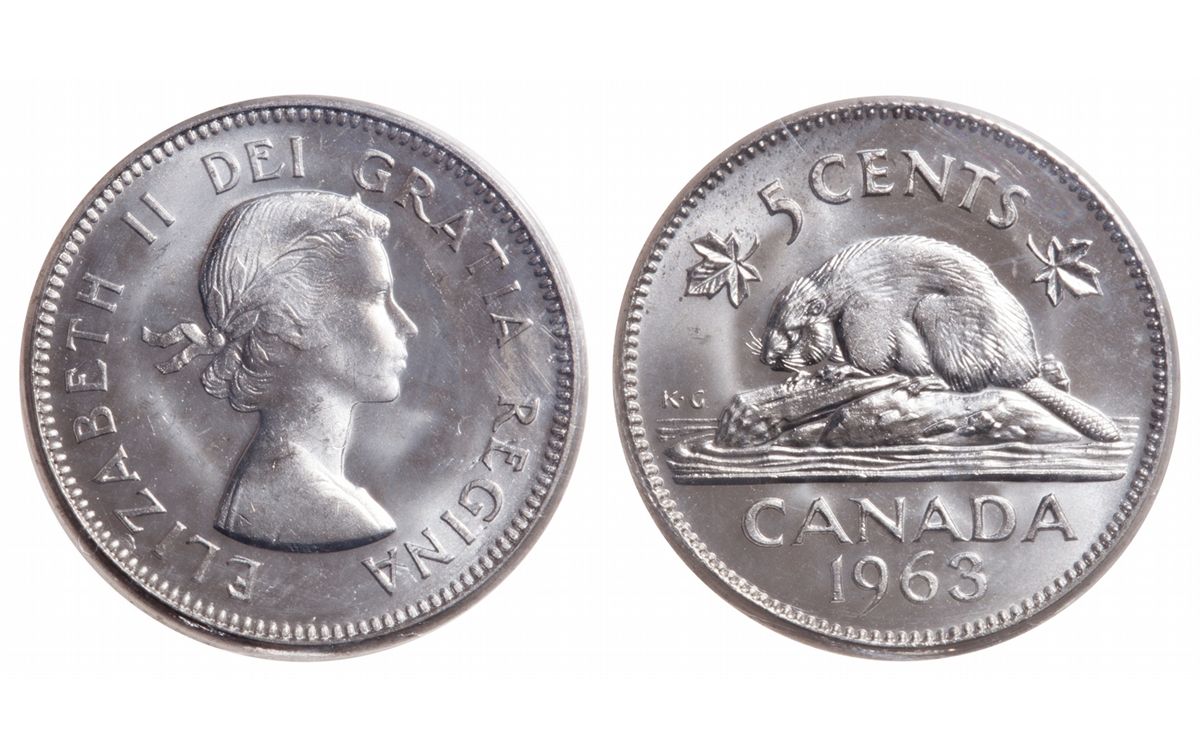5 Cents 1963 ICCS MS 66 5 Cents 1963 ICCS MS 66