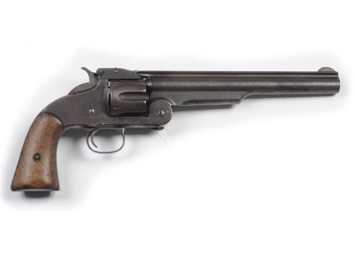 Large S&W 1st Model Russian Revolver.