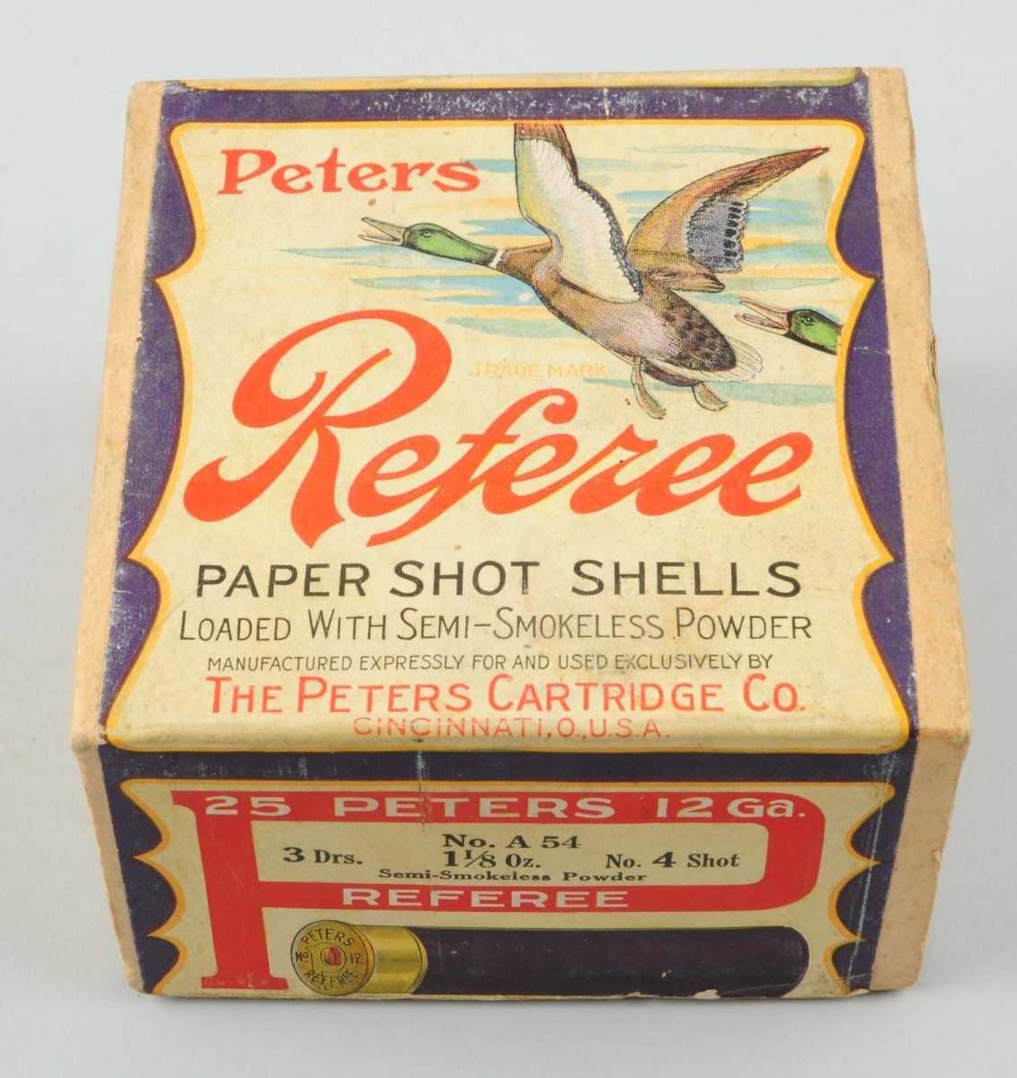 Peters 12 Gauge Referee Shot Shell Box.