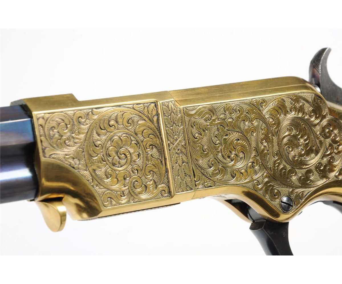 As New Factory Engraved Uberti Henry Rifle.**