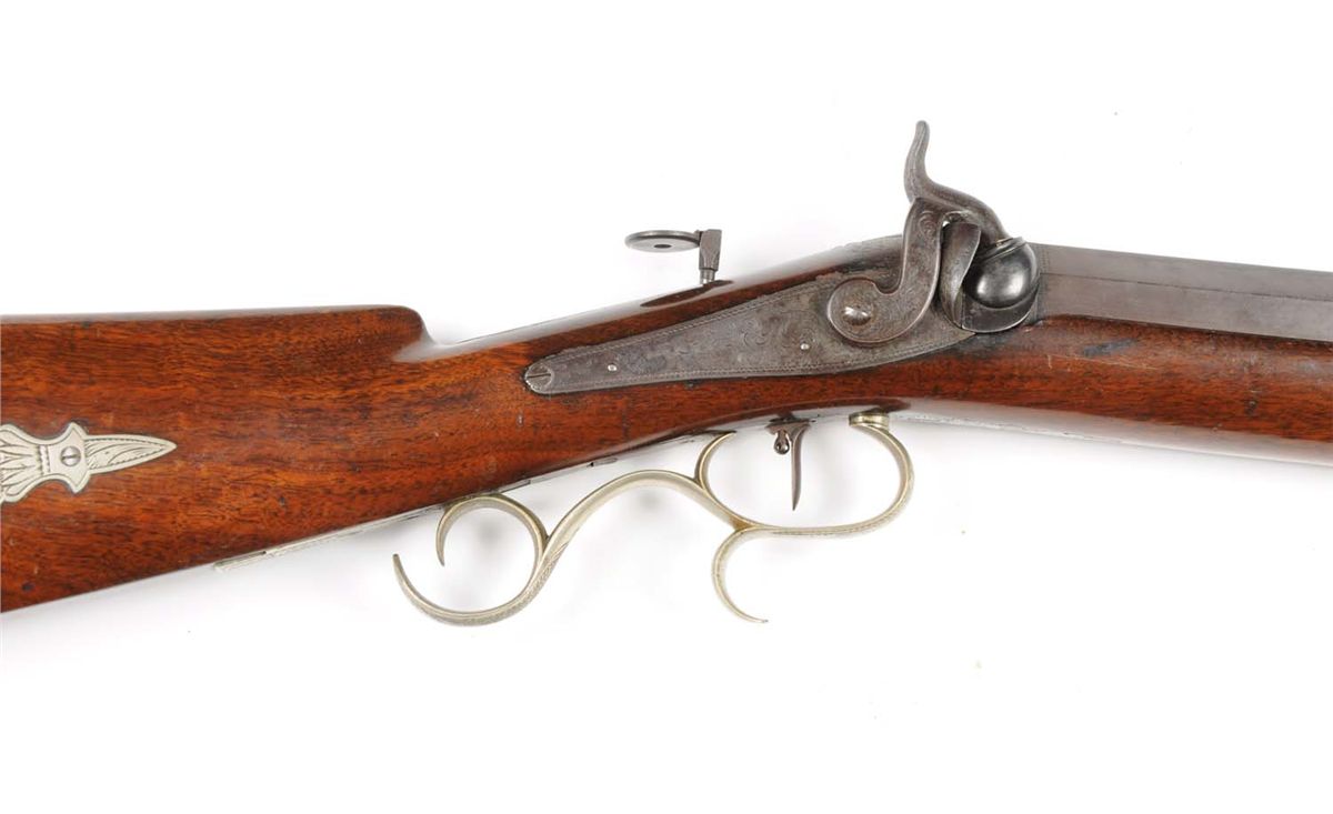 1850s Whitmore Half Stock Heavy Barrel Rifle.