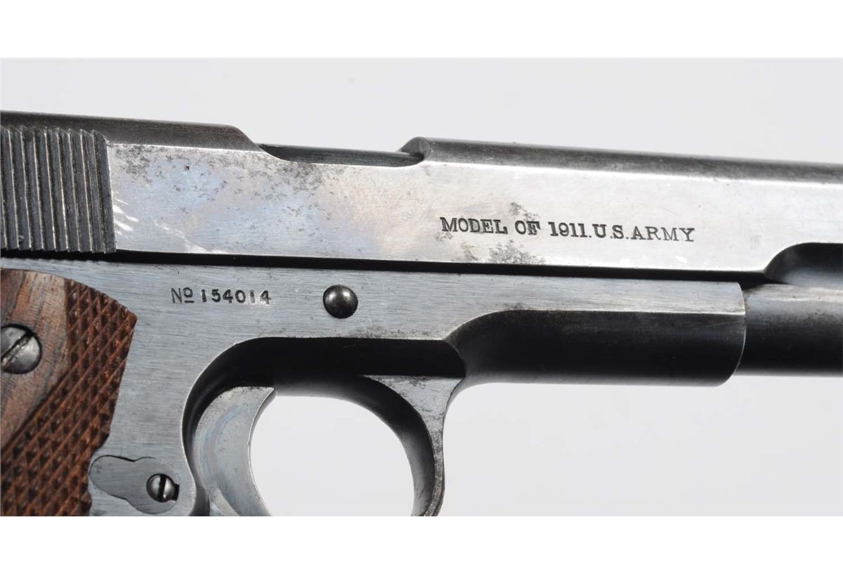 Colt Model 1911 US Army Issued 45 (WWI).