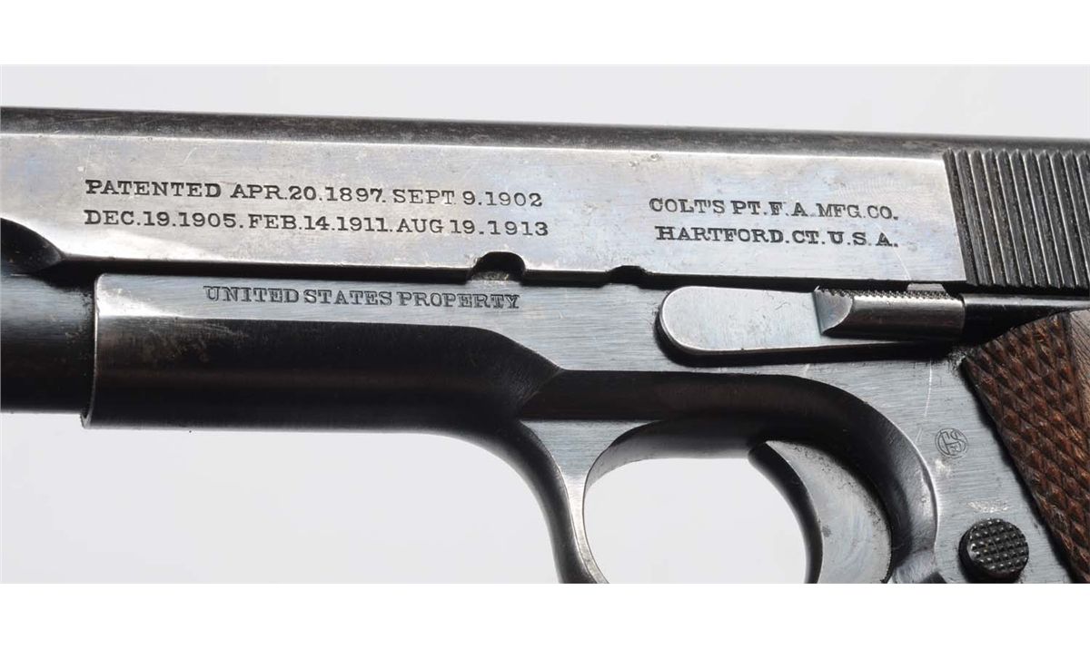 Colt Model 1911 US Army Issued 45 (WWI).