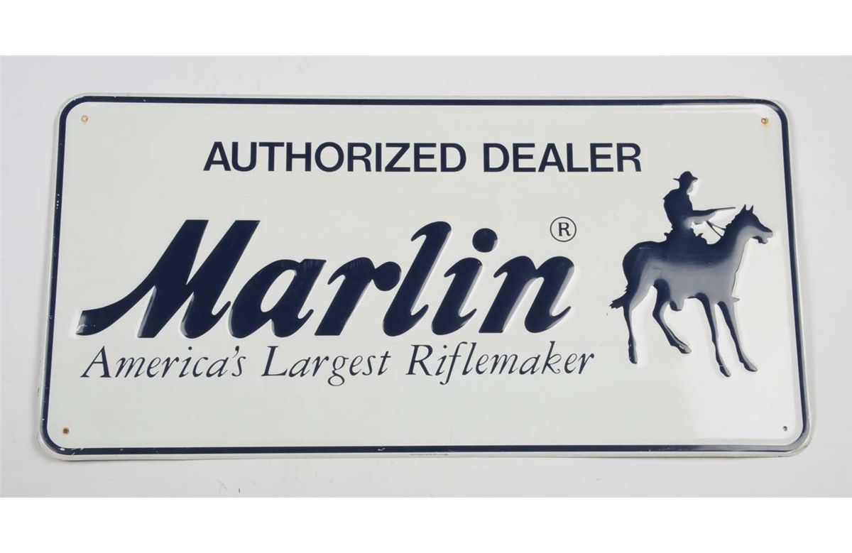 Original Marlin Tin Dealer Sign.