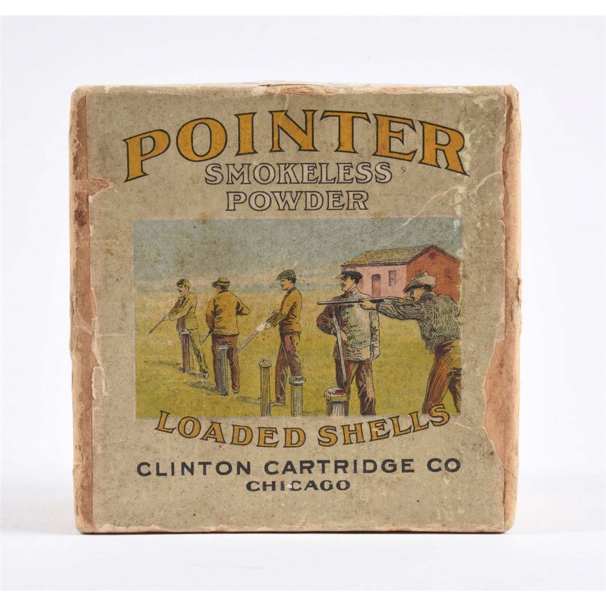 Clinton Cartridge Co. Empty 12 Ga. Pointer Box.