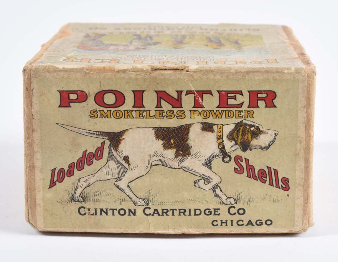 Clinton Cartridge Co. Empty 12 Ga. Pointer Box.