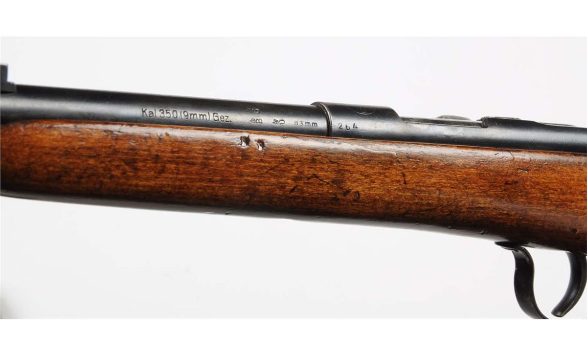 German 9mm Single Shot Rifle.**