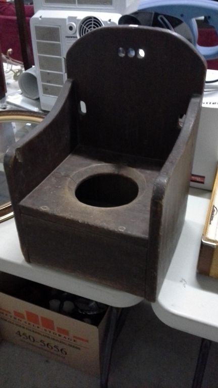 Antique Child's commode chair