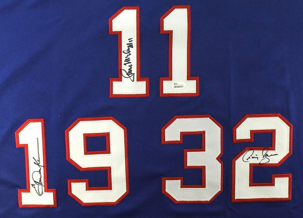Eric Dickerson, Craig James & Lance McIlhenny Signed "Pony Express" SMU ...